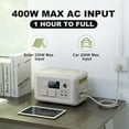 ALLPOWERS Beige R600 Portable Power Station, 600W, 299Wh LiFePO4 Battery, Solar Generator ...