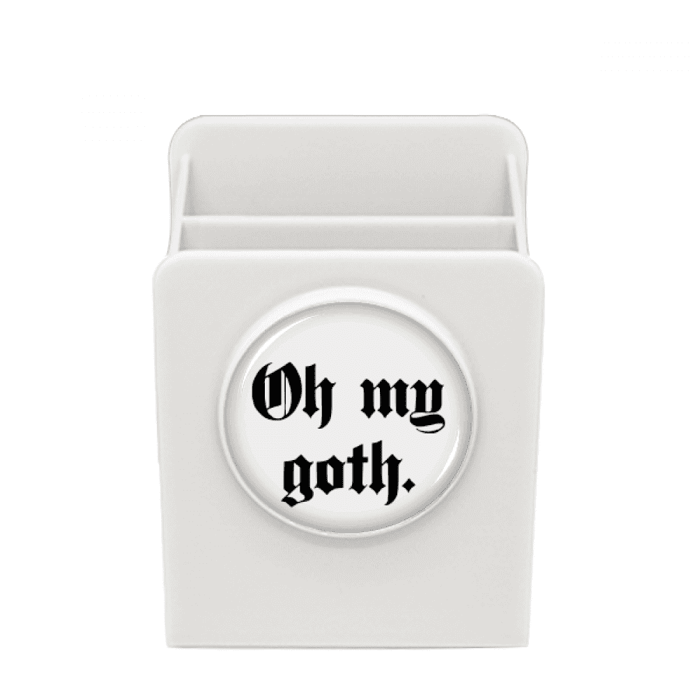 Exclamation Gothic Alphabet Desk Pencil Holder Cup Pen Organizer ...
