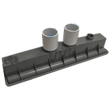 AVSC Dual Standard Top Channel Drain Black - Pentair In-Floor (A&A ...