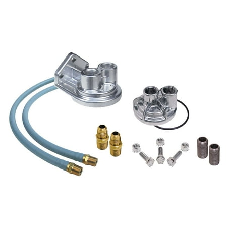Trans-Dapt Performance Single Remote Oil Filter System; 2-1/2 in. ID; 2 ...