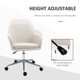 Vinsetto Mid-Back Task Chair, Fabric Home Office Chair, Swivel Desk ...