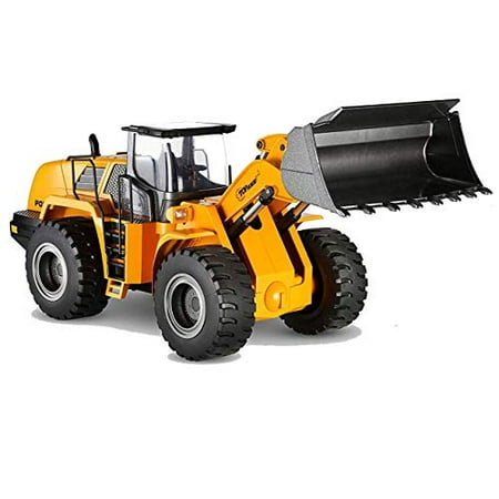 Top Race Diecast Heavy Metal Construction Toy Front Loader Tractor ...