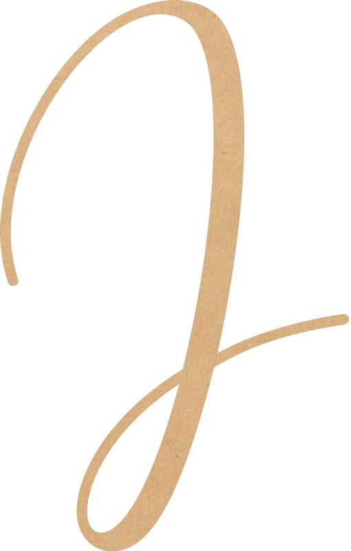 Wood MDF Letter J, Craft Alphabet 5'' Small Home Décor, Buttey Honey ...