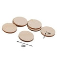Unfinished Wood Slices Round Disc Pieces Wooden Cutouts Ornaments for ...