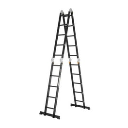 Telesteps 10ES OSHA Compliant 10 ft Reach Professional Wide Step Telescoping A frame Ladder Walmart
