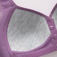 Women’s Full Coverage Wirefree Bra Featuring Front Snap Buttons And Dot ...