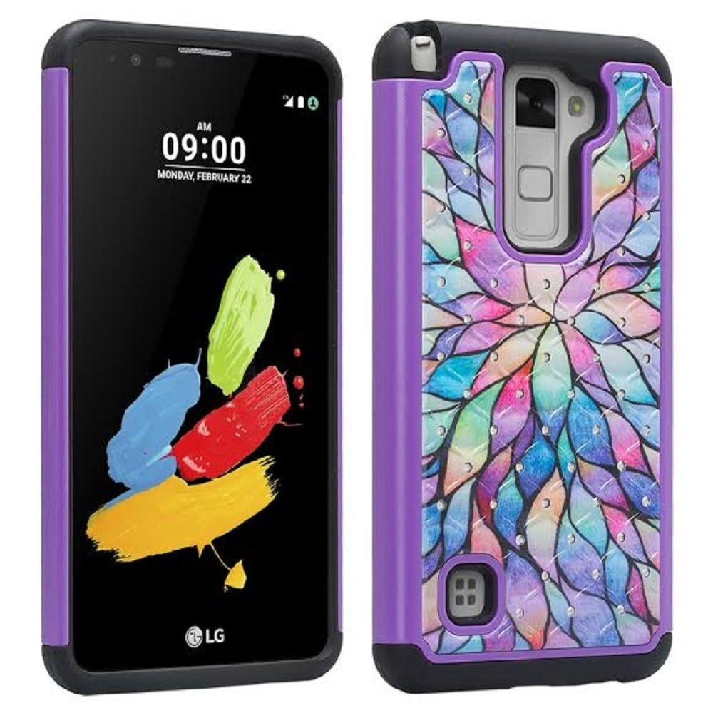 LG Stylo 2 Plus Case, Slim Hybrid Dual Layer [Shock Resistant] Crystal ...