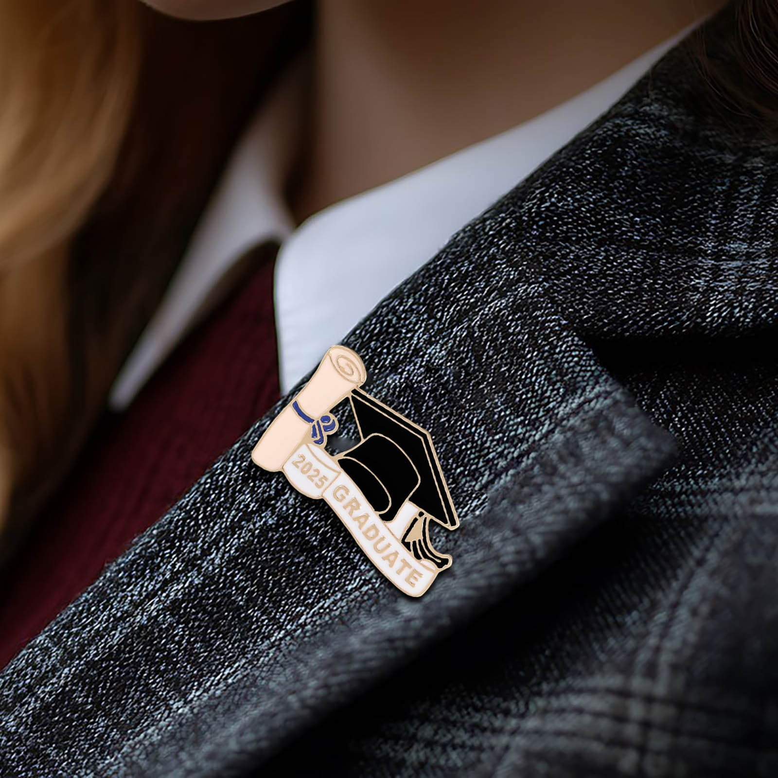 Broche pin de graduación 2025 | Insignia metálica de birrete | Acabado ...