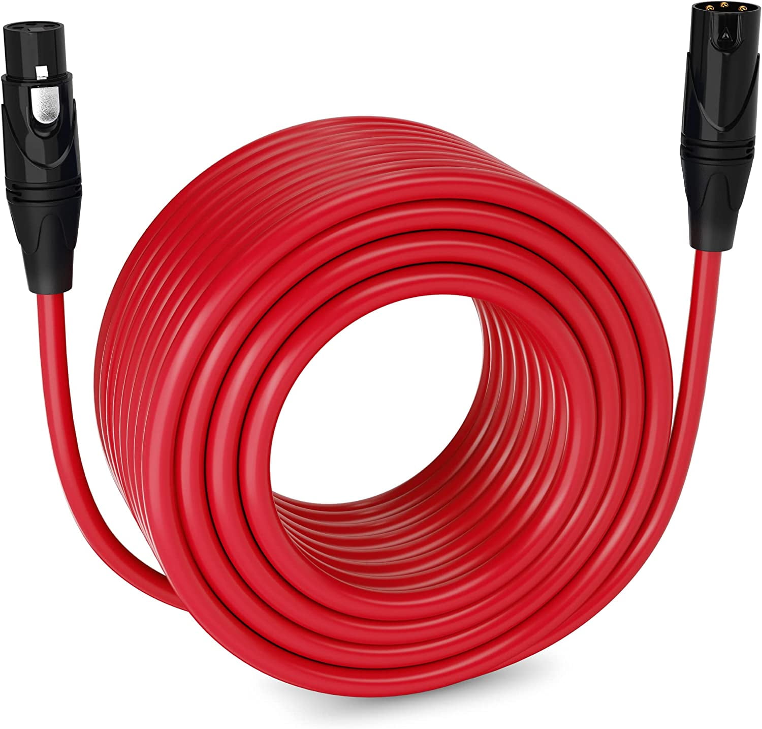 LyxPro 200 feet Microphone XLR Cable, Male to Female, 3 Pin Mic Cable ...