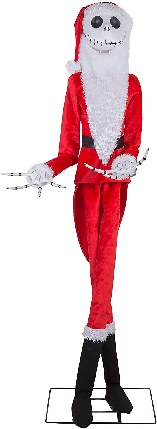 Disney Life Size Animated Jack Skellington as Santa Claus - Walmart.com