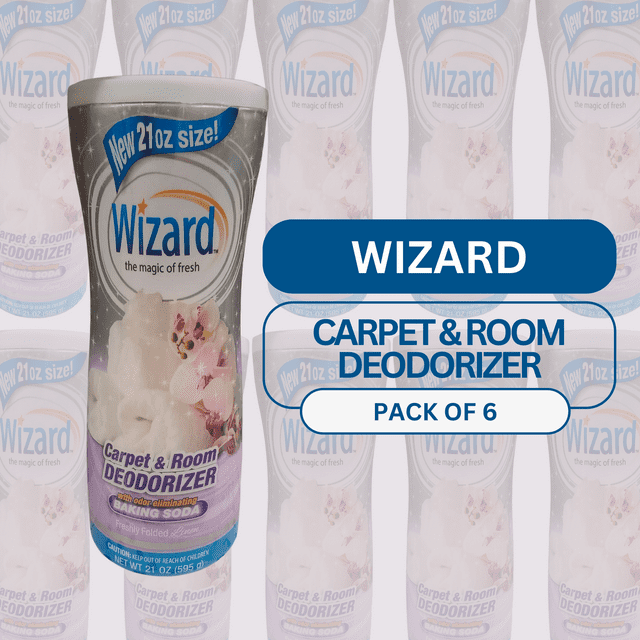Wizard Carpet and Room Deodorizer, Freshly Folded Linen (21 oz., Pack of 6) - Walmart.com