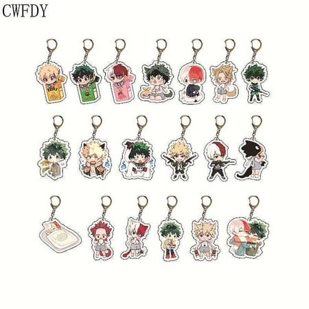 Anime My Hero Academia Keychain Boku No Hero Academia Double Sided ...