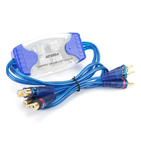 Ground Loop Isolator, Noise Filter Corrosion Free Gold Plated Ground ...
