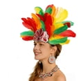 Artificial Feather Headdress Headband, Peacock-Style Costume Headpiece ...