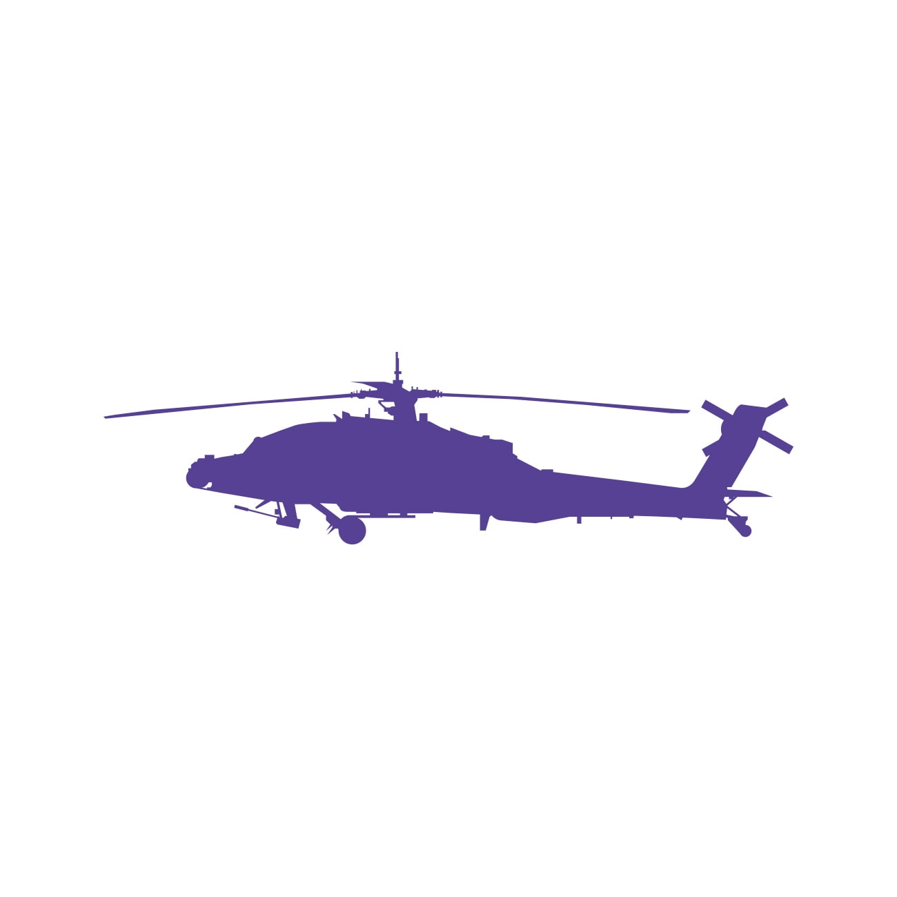 AH-64 Apache Sticker Decal Die Cut - Self Adhesive Vinyl - Weatherproof ...