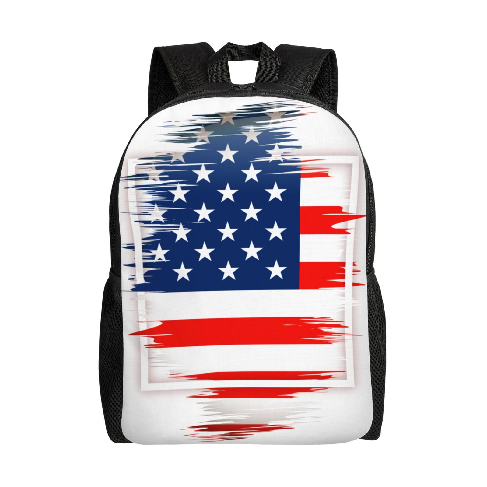 ZNDUO Travel Backpack, Usa Blue Stars Flag Pattern Backpack for School ...