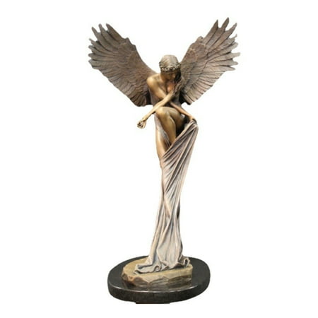 Kavoc Vintage Redemption Angel Wings Art Sculpture Outdoor Garden Resin ...