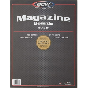 BCW Silver Comic Book Backing Boards, 100 Pack for Art and Bag Storage ...