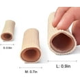 Cuttable Toe Tubes Sleeves 5 Pack Small Size, Made of Elastic Fabric ...