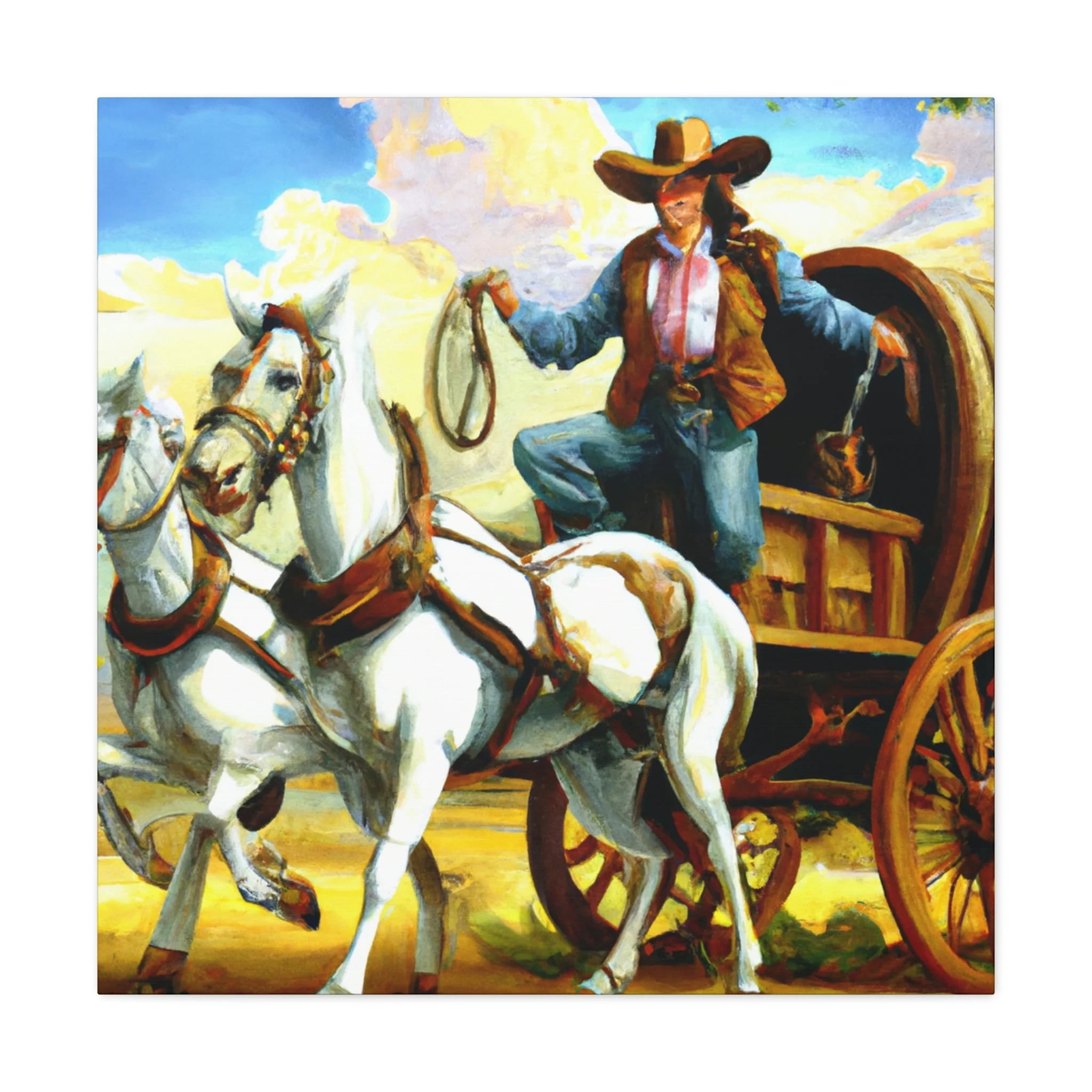 Wagon of Neoclassicism - Canvas - Walmart.com