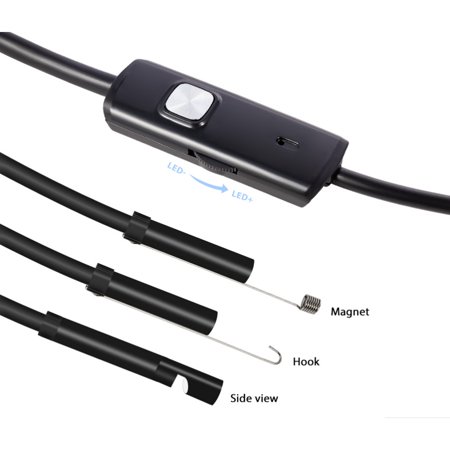 Wireless 3 in 1 Waterproof USB Port 7mm Visual Lens Mini Camera ...