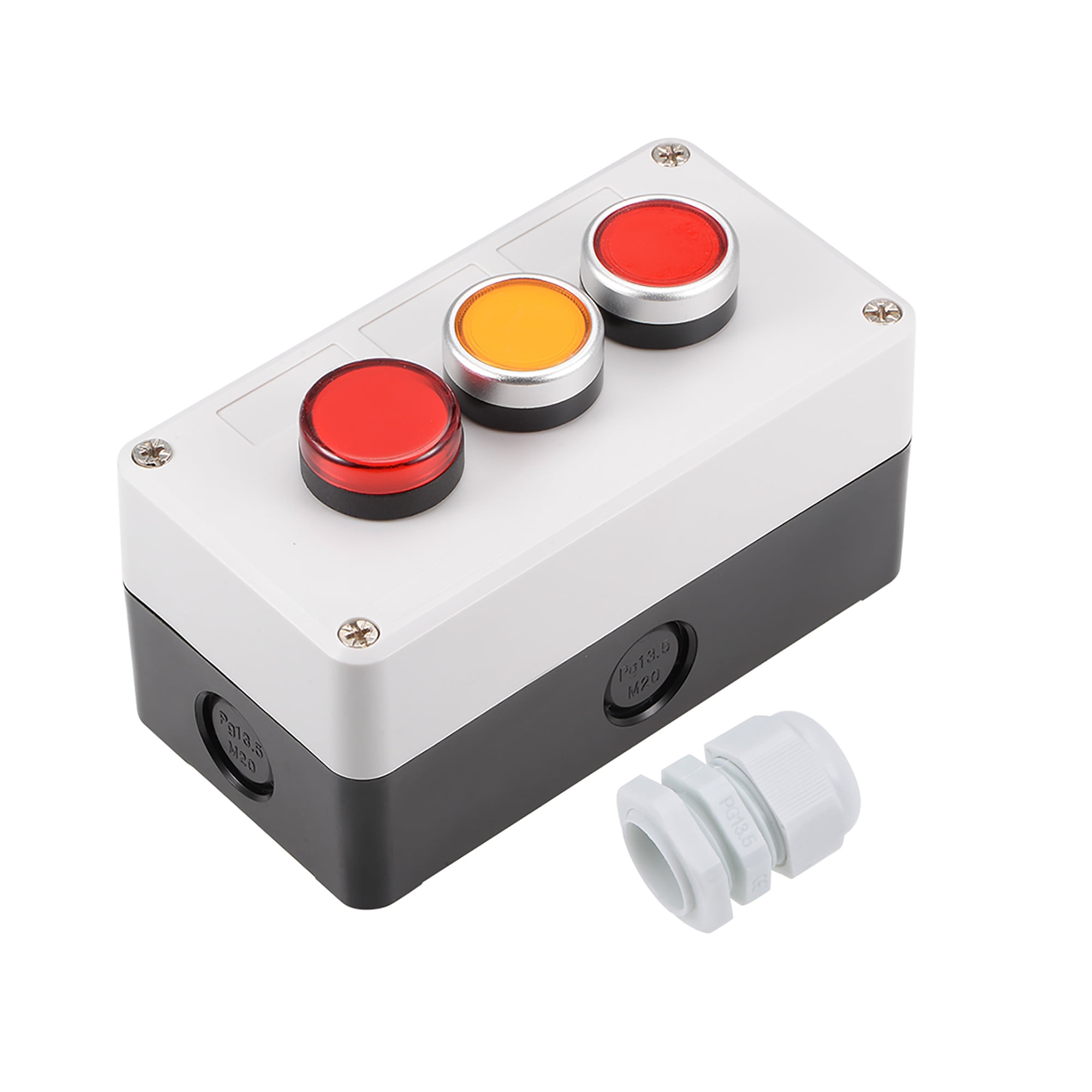 Push Button Switch Box Momentary 2NC 2NO Red Yellow Switches Red Signal ... Push Button Switch Box Momentary 2NC 2NO Red Yellow Switches Red Signal ...