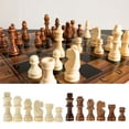 32Pcs/lot Wooden International Chess Pieces with No Board, Portable ...