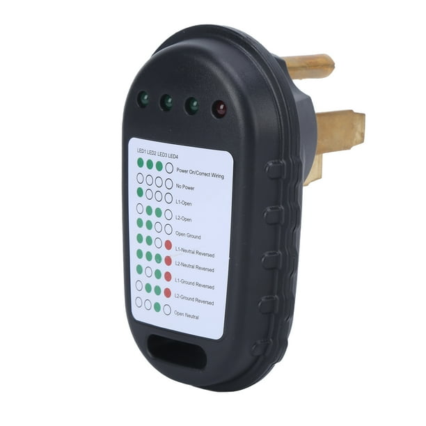 Power Tester, Portable 50A 125V/250V RV Circuit Analyzer With LED Light ...