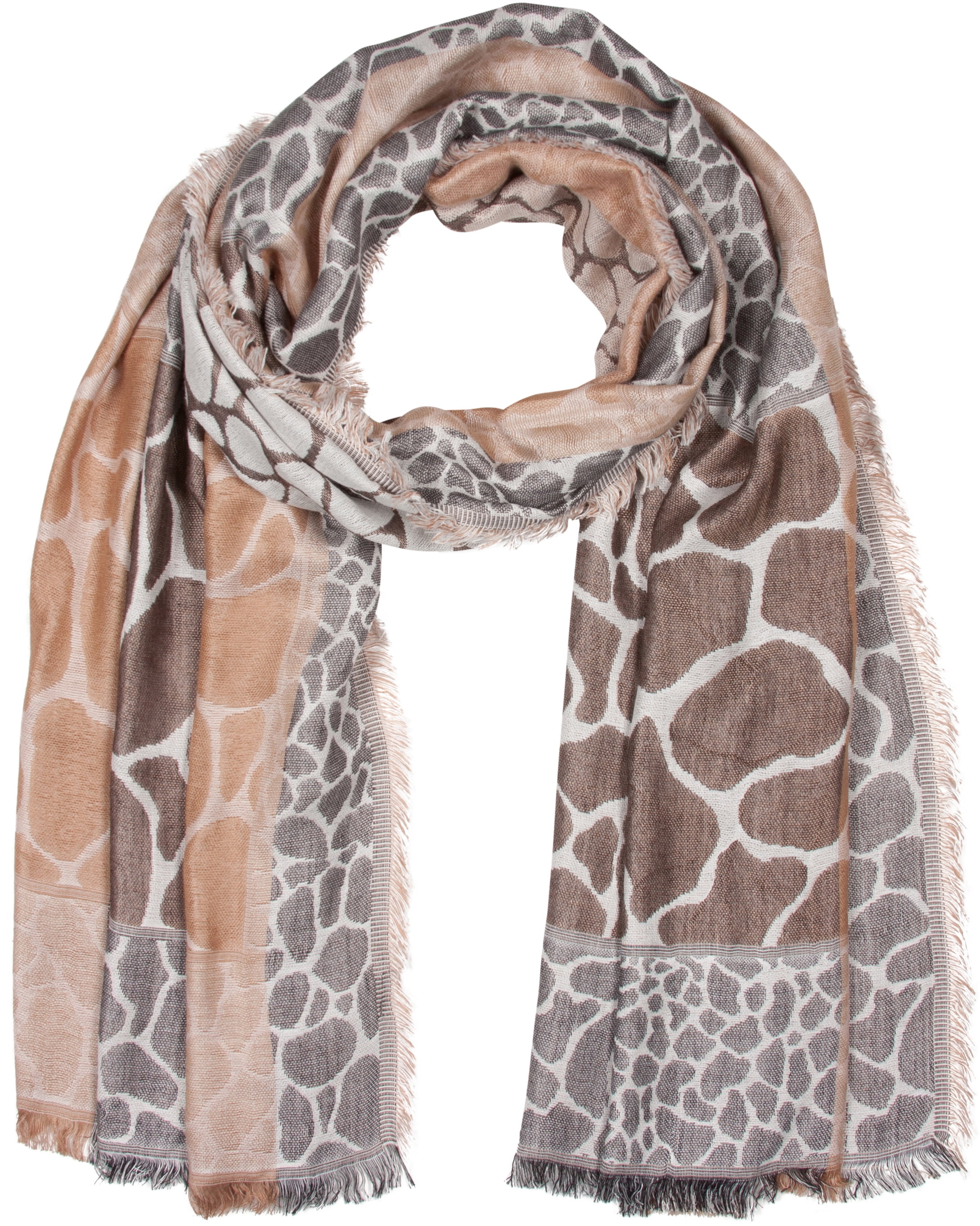Sakkas Animal Print Pashmina Scarf / Stole / Wrap / Shawl - Giraffe ...