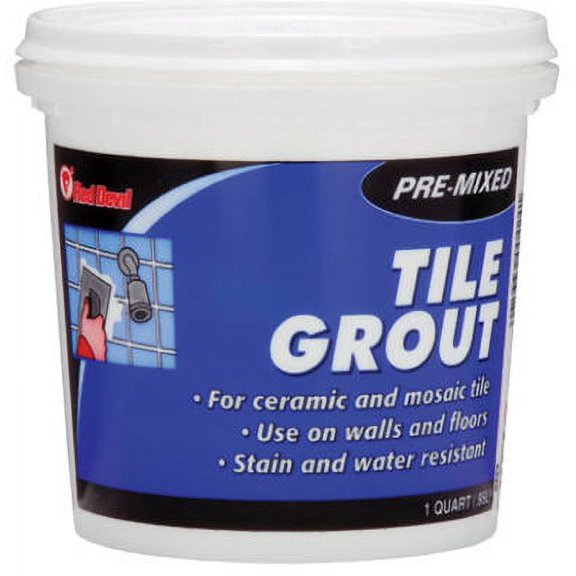 Red Devil 0424 Pre-Mixed Tile Grout, Qt. - Quantity 1 - Walmart.com