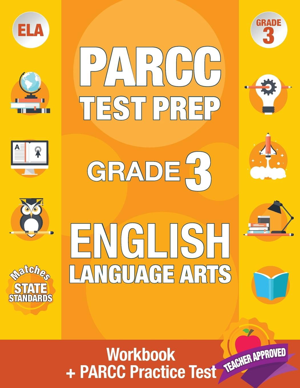 Parcc Test Prep Grade 3 English Workbook And 1 Parcc Practice Test 