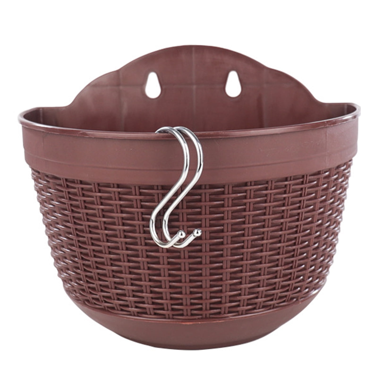 HES Plant Hanging Basket Wall-mounted Semi-circular Shape Resin ...