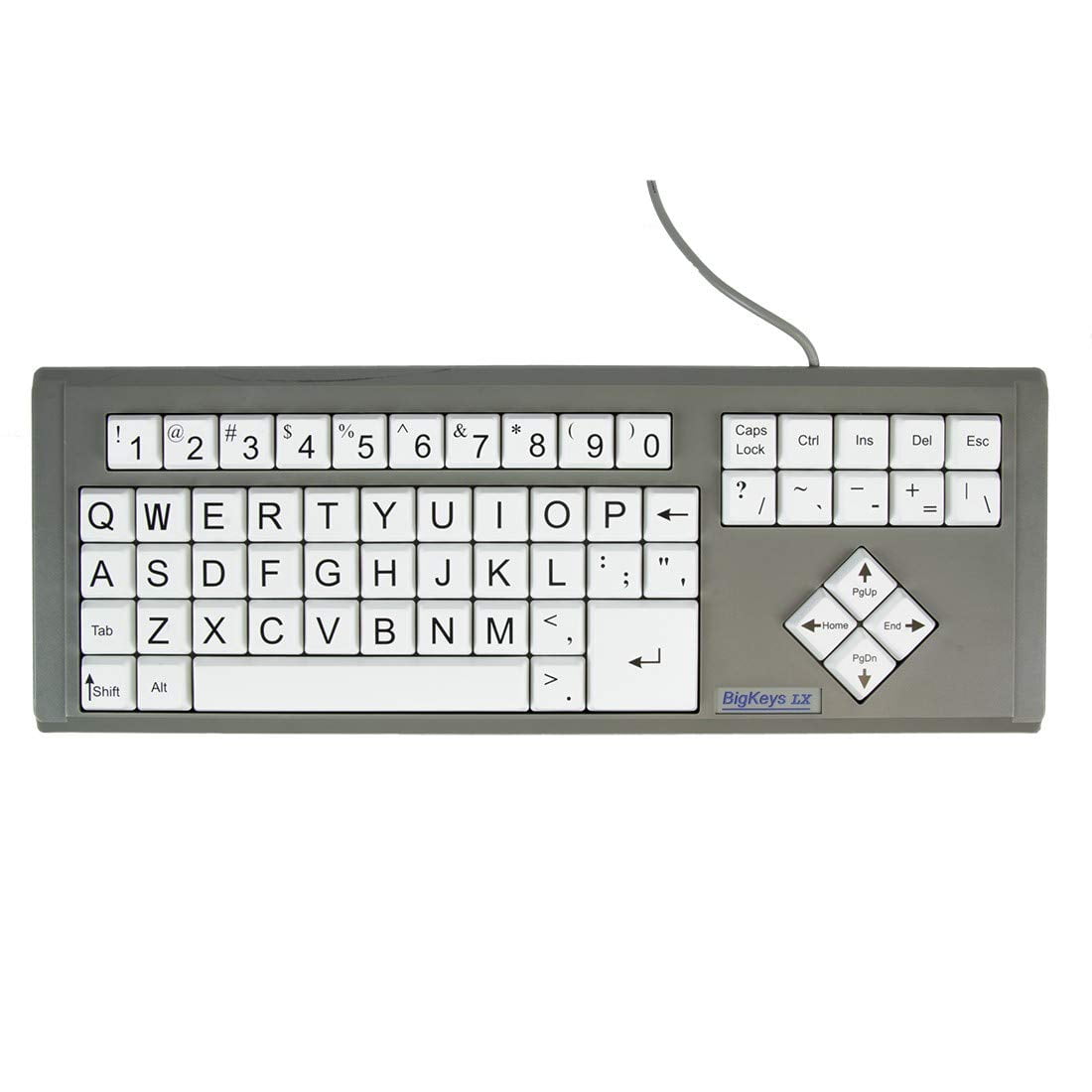 AbleNet BigKeys LX - White, QWERTY Large Print Computer Keyboard USB ... AbleNet BigKeys LX - White, QWERTY Large Print Computer Keyboard USB ...