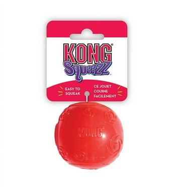 KONG Classic Large Play Pet Ball, Durable Natural Rubber Dog Toy, Red ...