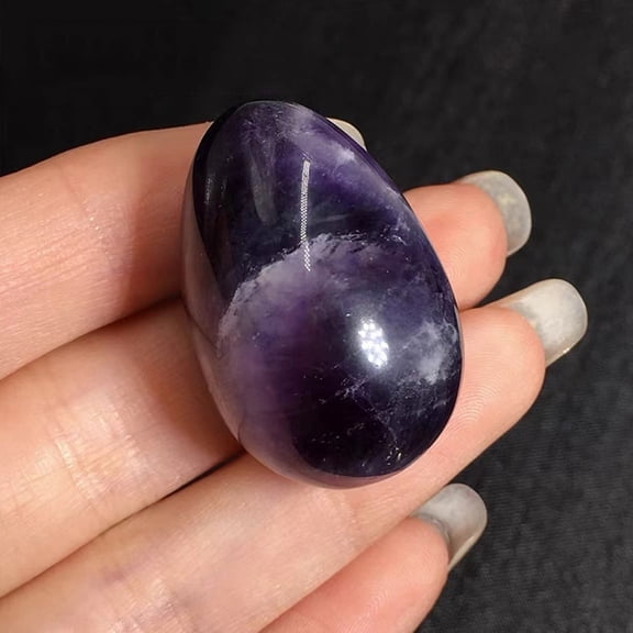 4 pc Natural Obsidian Egg Shaped Palm Stone Easter Egg Healing Reiki ...