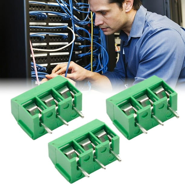 50/100 Pcs KF301 2P/3P Screw Terminal Block PCB Mount 5mm Pitch PCB ...