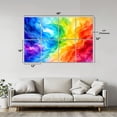 8 Pack Art Acoustic Panels Sound Absorbing Rainbow Wet Ink Watercolor ...