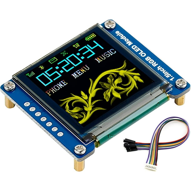 1.5inch RGB O Display Module,128x128 Pixels 16-bit high Color (65K Colors) SPI Interface with ...