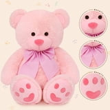 Free Shipping! MorisMos 4ft Pink Giant Teddy Bear Plush Big Bear ...