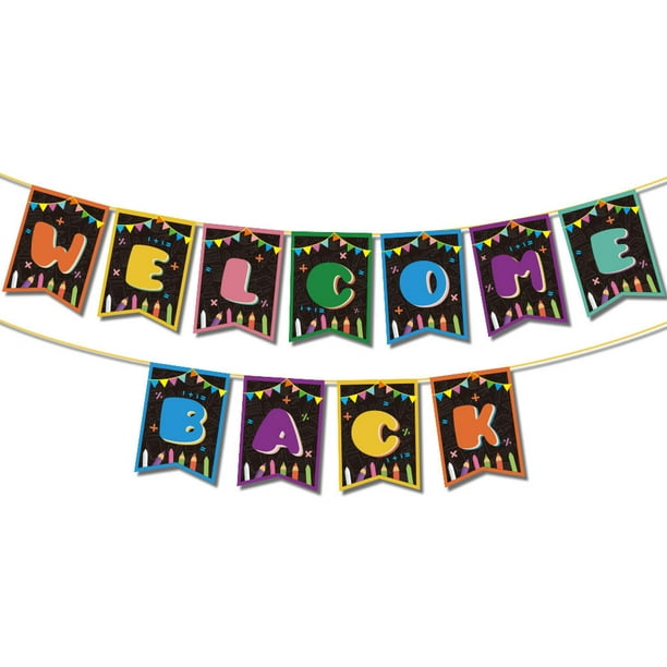 Welcome Back Banner, Welcome Home Banner Return Theme Party Decoration ...