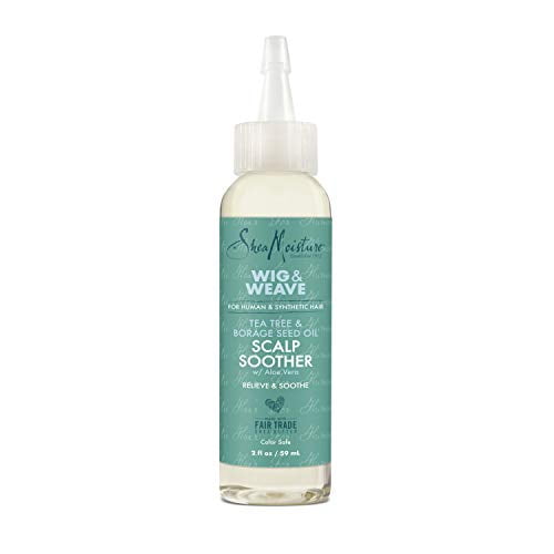Shea Moisture Scalp Soother Oil Serum for Wig and Weave Tea Tree and Borage Seed Oil Paraben ...
