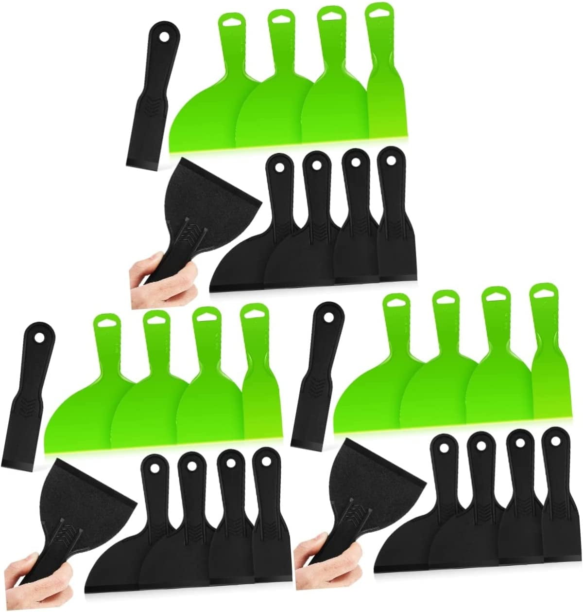 30 Pcs Paint Scraper Set Cleaning Tool Plastic Paint Scraper Paint ...