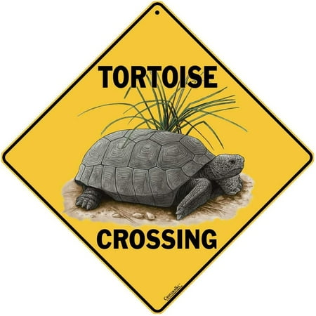 Tortoise Crossing 12" X 12" Aluminum Sign - Walmart.ca