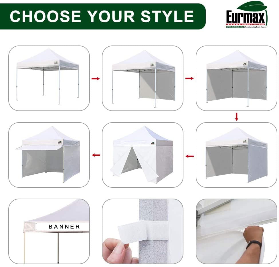 Buy Eurmax 10x10 Outdoor Canopy,Weeding Party Cnaopy Pop up Commercial ...