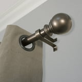 Decopolitan 1" Diameter Ball Telescoping Drapery Rod Set 72-144" Bronze ...