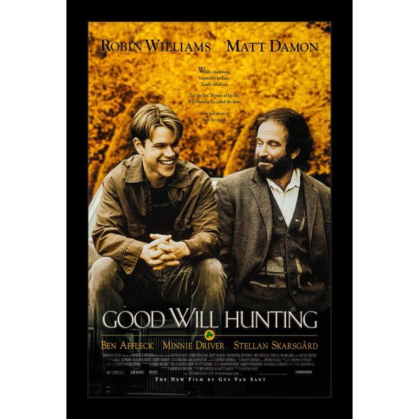 GOOD WILL HUNTING - 11x17 Framed Movie Poster - Walmart.com