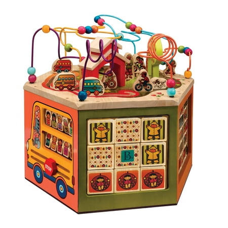 B. toys- Youniversity- Wooden Activity Cube – Developmental Learning Center – Toys for Toddlers ...