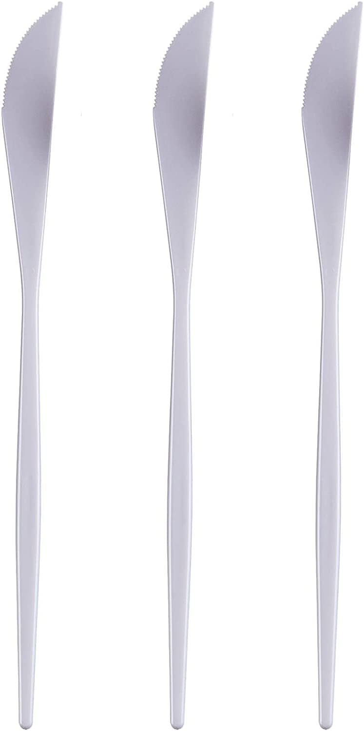 Elegant Disposable Pearl Silverware Set, Disposable Plastic Cutlery Set ...