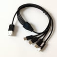 Lightweight USB to 4 USB C Port Power Cable Adapter Cord Line for Fast ...