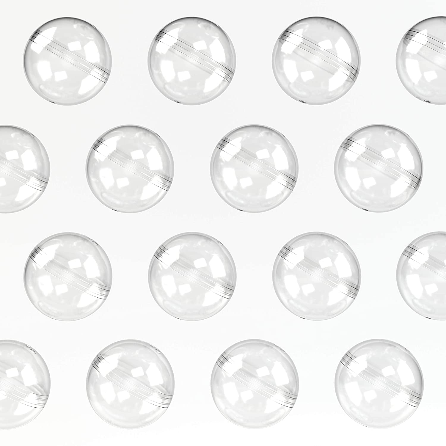 500pcs Vending Machine Empty Round Clear Capsules 2” 50mm - Bulk ...